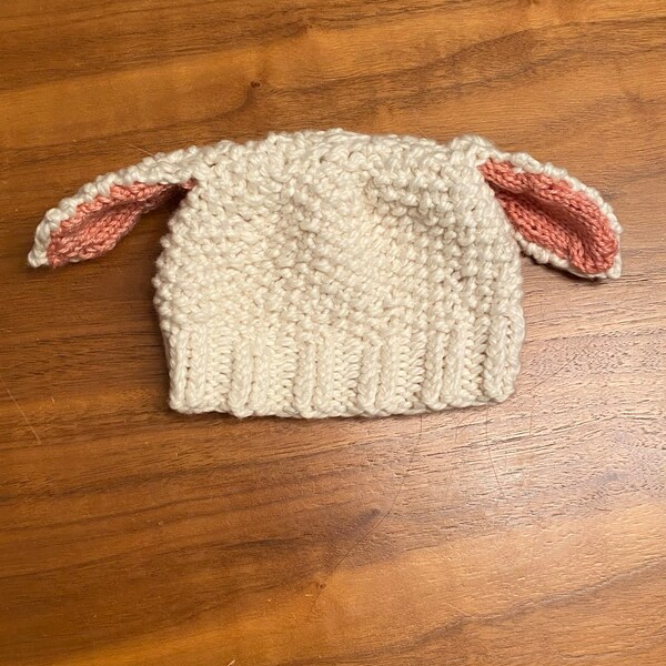 Lamb Baby Hat KNITTING PATTERN // Baby Sheep Hat Knitting Pattern ...