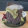 Digital Crochet PATTERN: the Bark Satchel Bag | Whimsical Mushroom Tree ...