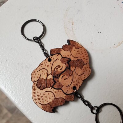 Hyena Interlocking Couple Keychains Friendship or Relationship Matching ...