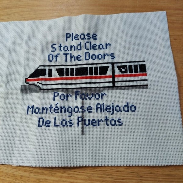 Monorail Cross Stitch - PDF Pattern - Etsy
