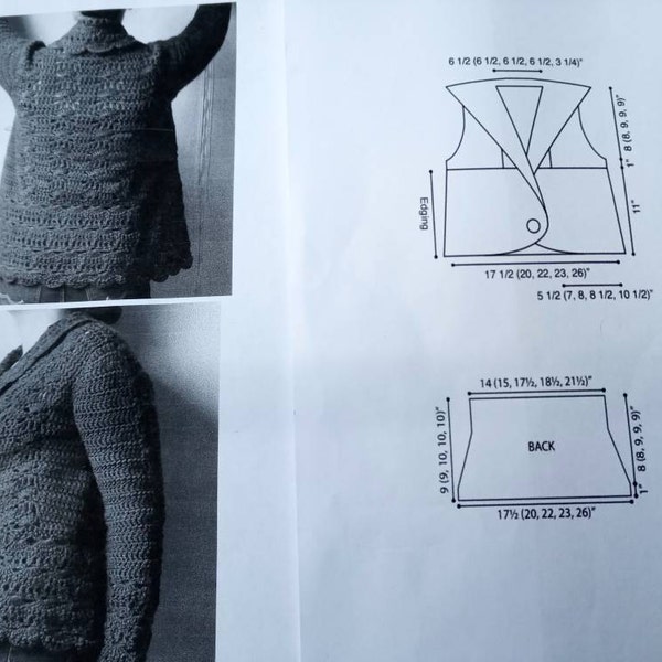 Crochet Cardigan Pattern, Shell Cardigan Crochet, Summer Cardigan ...