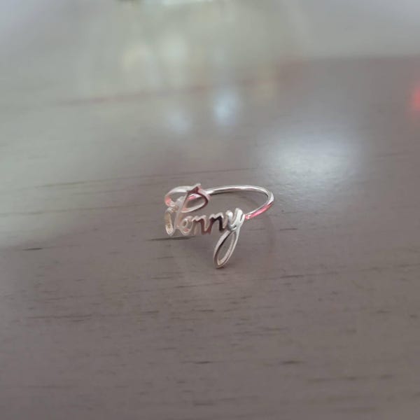 Custom Name Ring • Children Name Ring • Sterling Silver Ring ...