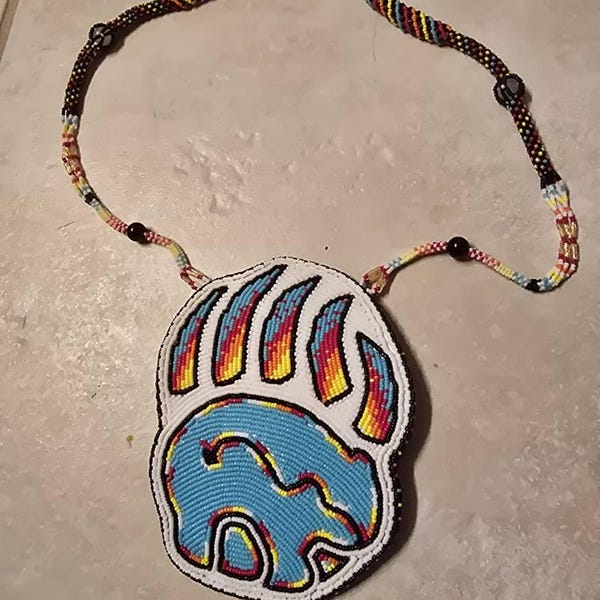 Beaded Bulldog Medallion Necklace - Etsy