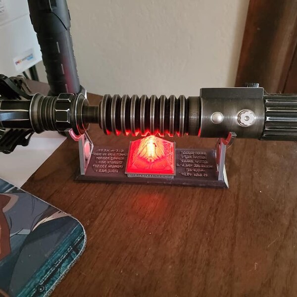 Sith Code LED Lightsaber Display Stand - Etsy