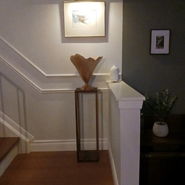 Beetle Kill Pine Bowl, Unique, Blue Stain, Denim Wood, Chainsaw Art ...