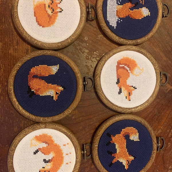 Fox Cross Stitch Pattern PDF Bundle - Set of 6 Fox Patterns - Instant ...