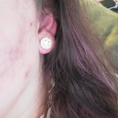 Diamond Ear Plugs 6g 4g 2g 0g 00g 7/16 1/2 Wedding - Etsy