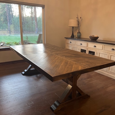 Seamless Trestle Table Frame, Free Shipping, Set of Two W/frame, Dining ...