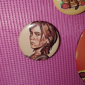 The Last of Us Pin Button Set Ellie Williams From Part 1, Part 2 1.25 ...