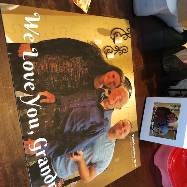 Grandparent Gift CUSTOM PUZZLE. Grandma Grandpa Personalized Gift Idea ...
