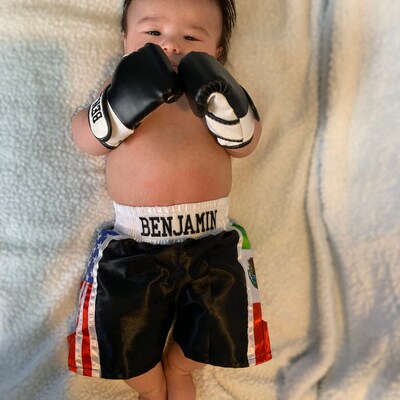 Personalized Perfection: Baby Boxing Set With Custom Wearable Gloves ...
