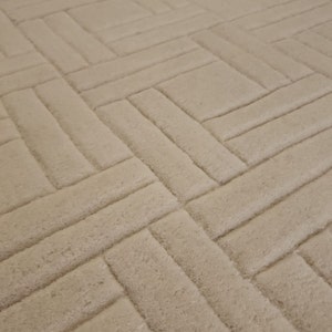 Modern Abstract Pastel Rainbow Design Soft Wool Handmade Area Rug for ...