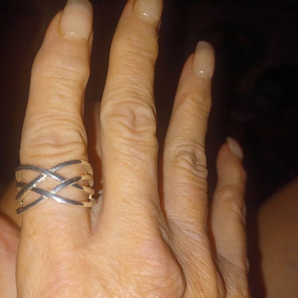 Handmade Brass Arthritis Ring, Trigger Finger Ring, Adjustable Ring ...