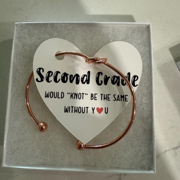 Teacher “knot” Bracelets / Teacher Gifts / Teacher Appreciation Gifts ...