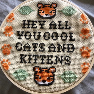 Luna and Apollo Cross Stitch Pattern Yin Yang Cross Stitch Cats Cross ...