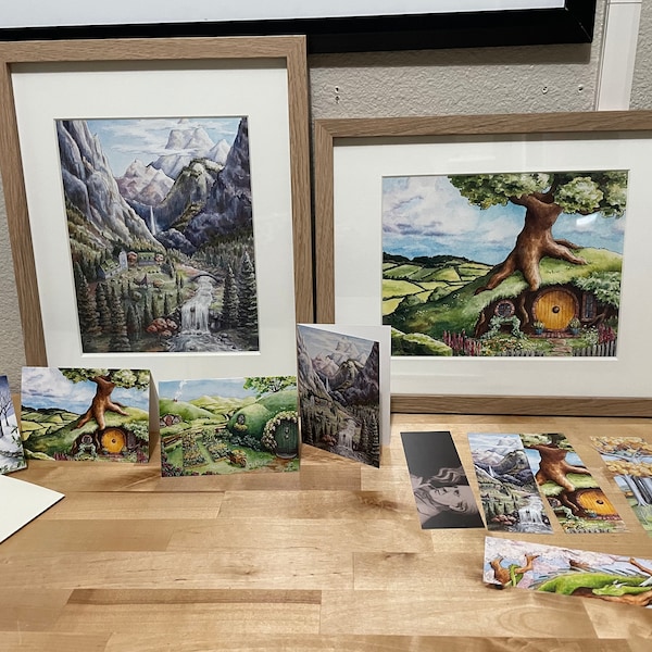 The Silmarillion Art Print, J.R.R. Tolkien Artwork, the Two Trees ...