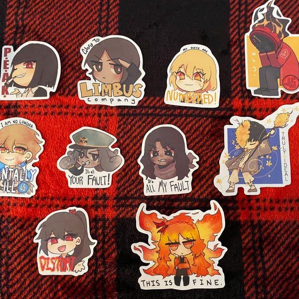 Limbus Company Vinyl Stickers: Silly Goofy Memes - Etsy