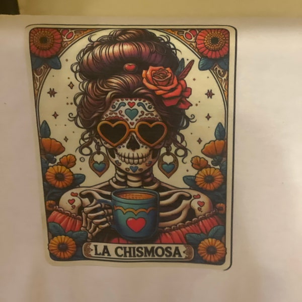 La Chismosa Tarot Card PNG, Funny Mexican Chisme Sublimation Design ...