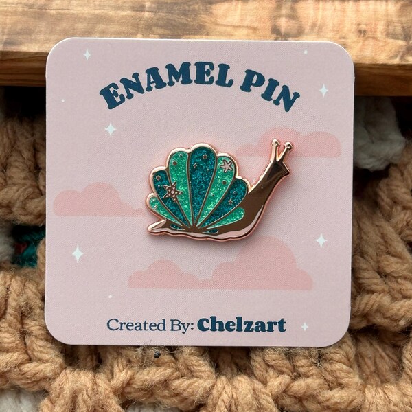 Sea Snail Pin | Snail Lover Gift Ideas | Snail Enamel Pin | Snail ...