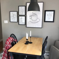 Kitchen Wall Art Set of 3 Line Drawing Kitchen Prints - Etsy Australia