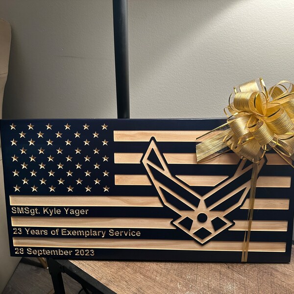 Personalized Wood Engraved Military Wall Plaques, Army, Navy, Coast ...
