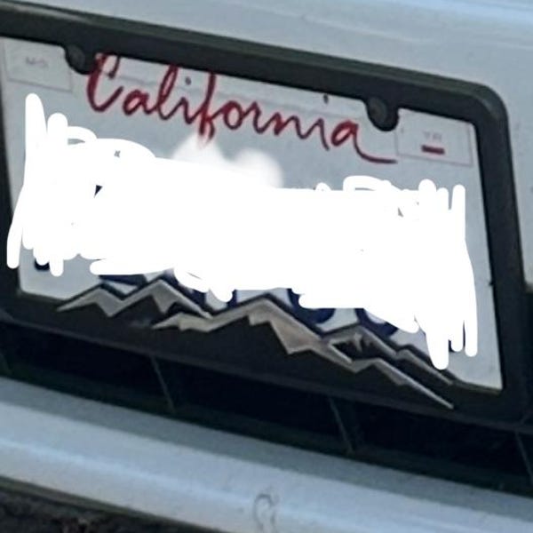 Chrome Mountain Raised Imprint License Plate Frame - Etsy