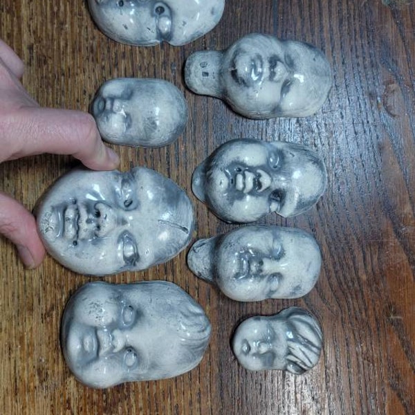 Creepy Random Doll Faces Lot of 6 - Etsy