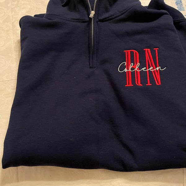 Nurse Custom Quarter Zip Sweatshirt-jerzees Nublend Quarter Zip-custom ...