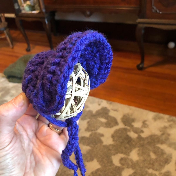 Crochet Pattern, Bonnet for Chickens, Sunday Bonnet, Little Red Hen Hat ...