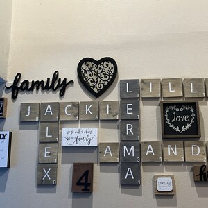 Multi Color Scrabble Tiles Oversized Scrabble Tiles Blocks - Etsy