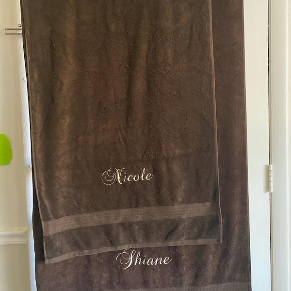 Personalized Bath Sheet, 34x66 100% Cotton, Customized Gift Towel ...
