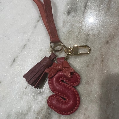 Leather Charm With Lobster Clasps Leather Key Holder Handbag Charm ...
