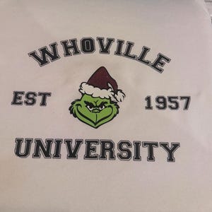 Whoville Grinch University SVG & PNG - Etsy