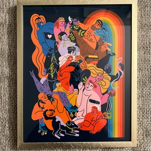 Queer Art Print Haninyako LGBT Pride Print Queer Decor | Etsy