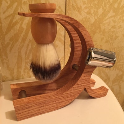 Brick Safety Razor Display African Hardwood - Etsy