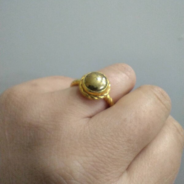 Aphrodite Greek God Ring, Signet Ring, 925 Silver Ring, Blue Glass ...