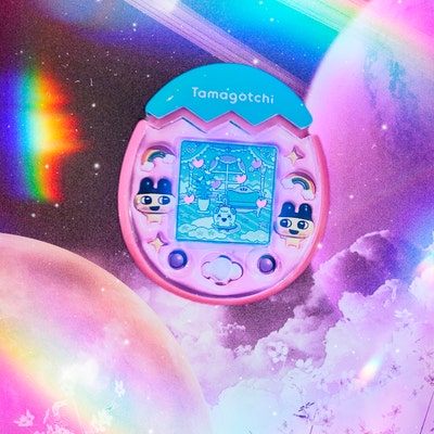 Purple : Printable Mametchi Tamagotchi Pix Faceplate With Cute 3D Look ...
