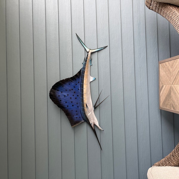 50” Barracuda Half Sided Fish Mount - Etsy