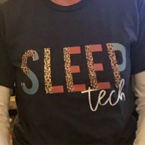 Sleep Tech Tee, Sleep Tech T Shirt, Sleep Tech Gift, Sleep Technologist ...