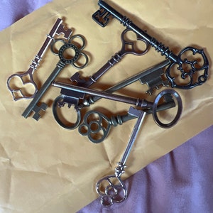 Skeleton Keys Bulk Lot Set 10 Pcs Pendants Steampunk Keys Assorted ...