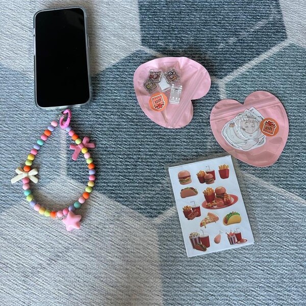 Colorful Macrame Flower Mobile Phone Chain, Hands-free Phone ...