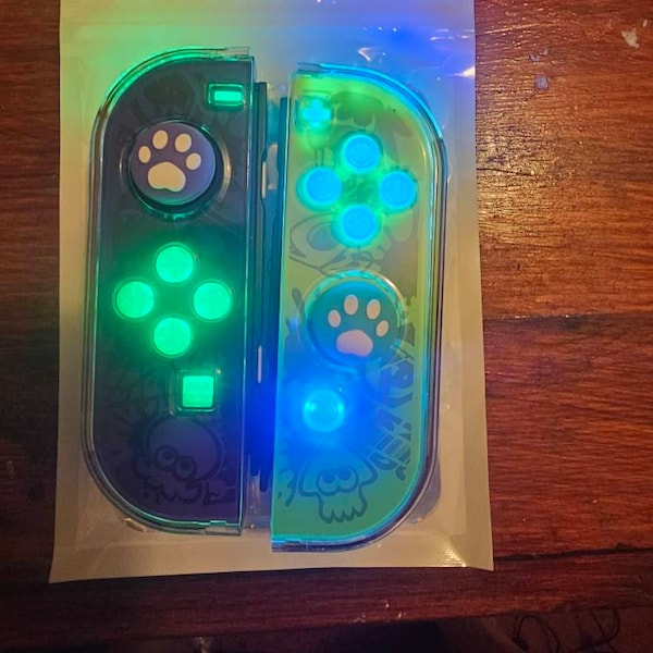 Splat00n 3 Inspired - RGB LED - Custom Joycons for the Nintend Switch ...