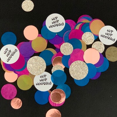 Hip Hop Hooray Confetti Glitter Confetti Party Decor Hip - Etsy