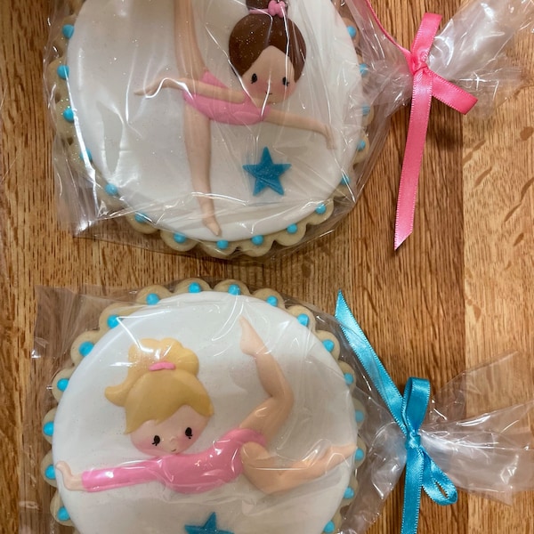 Gymnastic Girl/boy Cookies With the Colors of Your Theme Party - With ...