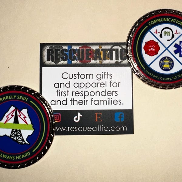 911 Dispatcher Hero Challenge Coin - Emergency Services - First ...