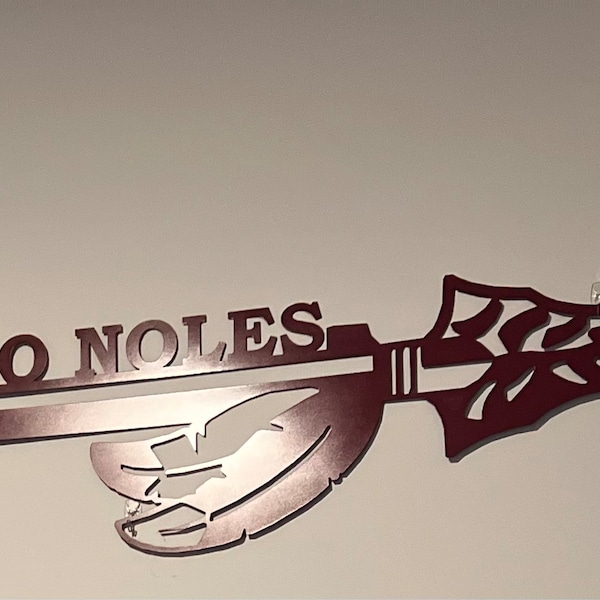 Florida State Seminoles Spear Metal Art - Fear the Spear - Custom ...