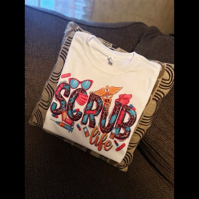 Scrub Life Png Sublimation Design Download, Nurse Life Png, Western ...