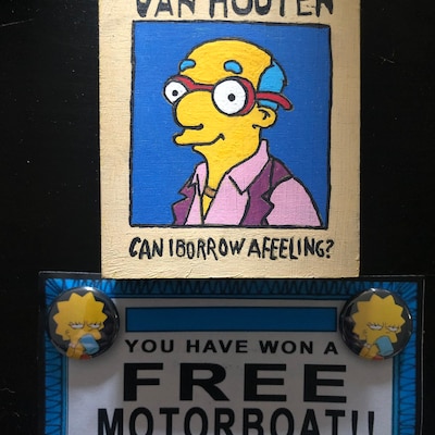 Custom Simpson's Painting: 8x8 Season 1-11 Scene - Etsy