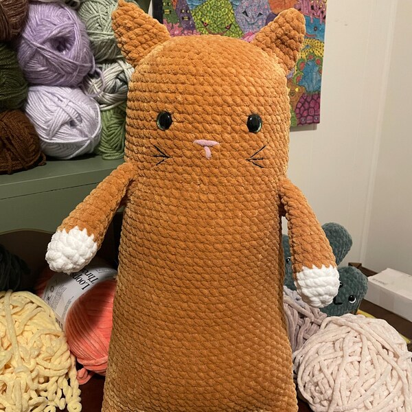 Big Long Cat Crochet Pattern. Create You Own Big Long Cat Amigurumi ...