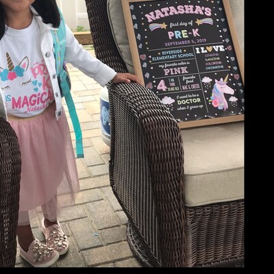 First Day of Pre-k Sign INSTANT DOWNLOAD PRINTABLE First Day of School ...